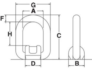 Weld-On Pivot Link Crosby S-265 | Lam-é St-Pierre